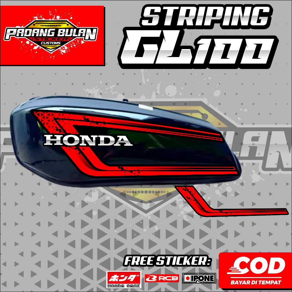 Jual STRIPING LIST HONDA GL100 / STRIPING VARIASI HONDA GL100 SIMPEL ...
