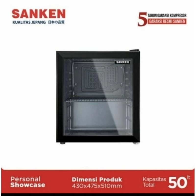 Jual BMJ Sanken Showcase/Kulkas Display Mini SRS-50 Black Colour ...