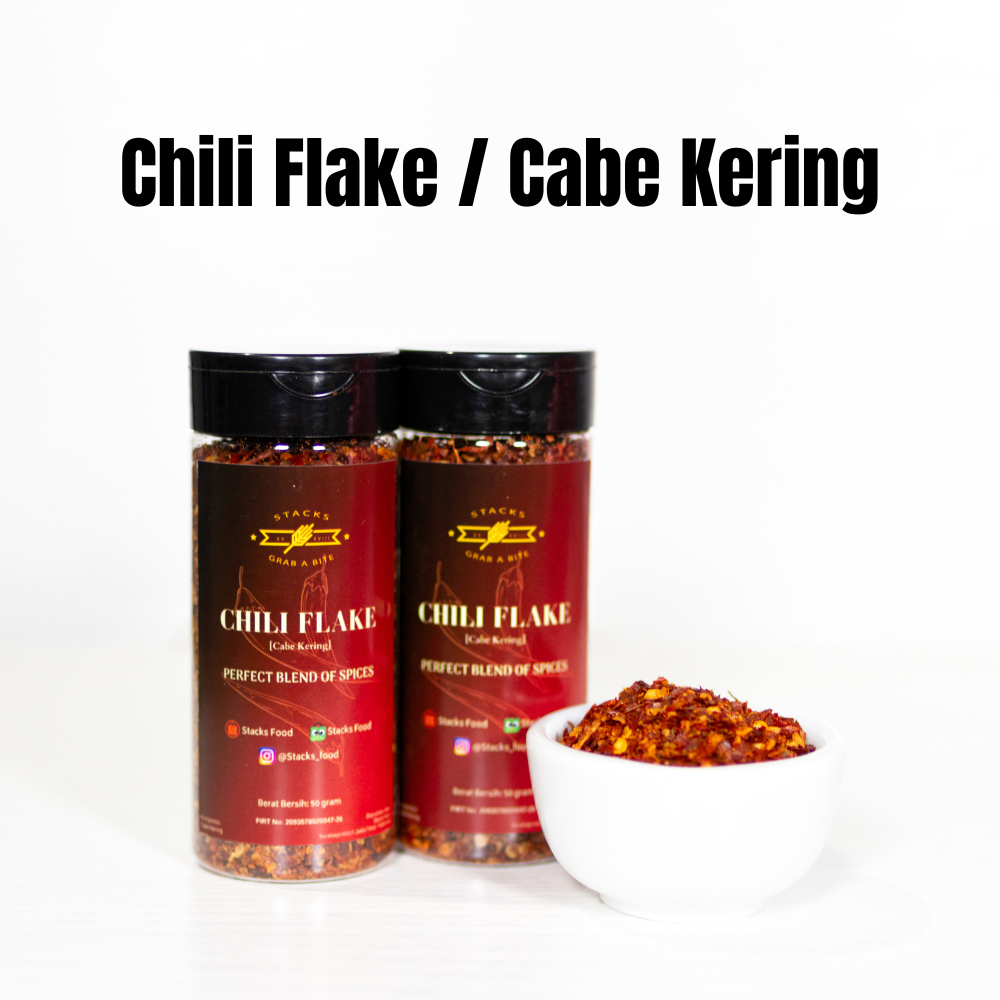 Jual Chili Flake by Stacks Food 50g (Cabe Kering) | Shopee Indonesia