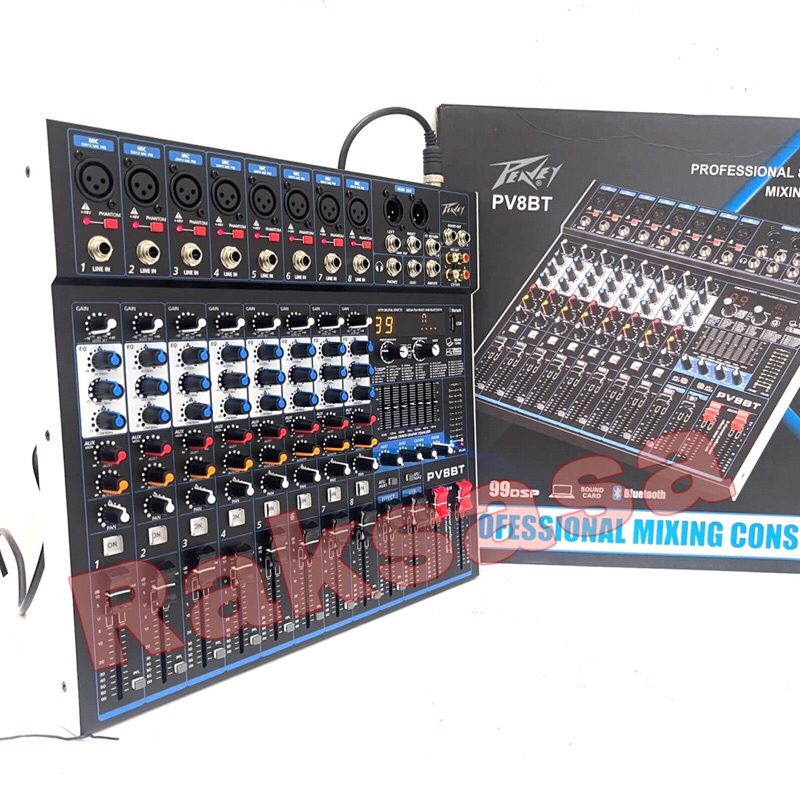 Jual Mixer audio Peavey PV8BT Bluetooth USB Recording to PC pv 8bt pv8 ...