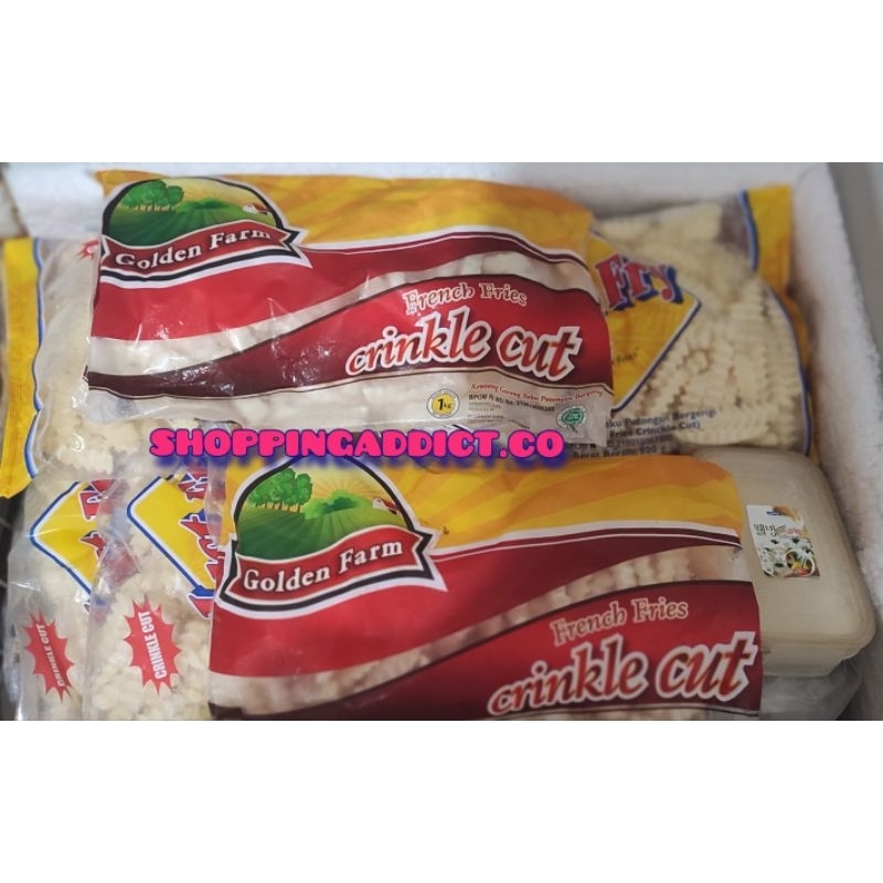 Jual Golden Farm 1kg Crinkle Cut French Fries (Expired Feb 2024 ...