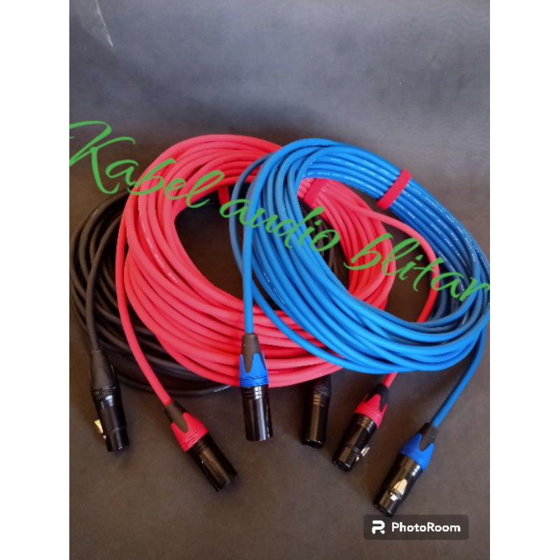 Jual kabel mic/microphone XLR TUM male to XLR female ..kabel MAKITA ...
