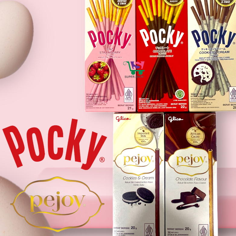 Jual BISKUIT POCKY PEJOY COKELAT STRAWBERRY MAKANAN RINGAN SNACK ...