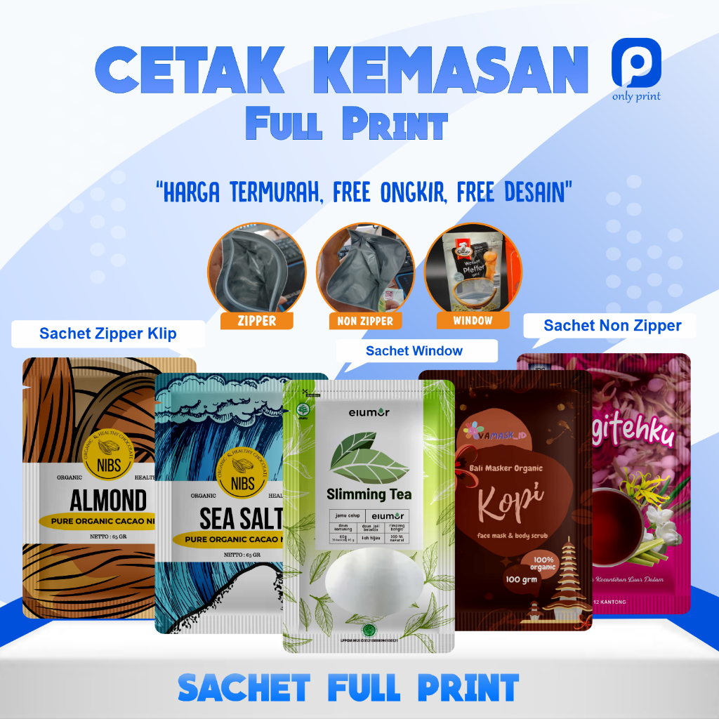 Jual CETAK KEMASAN SACHET FULL PRINT | Shopee Indonesia
