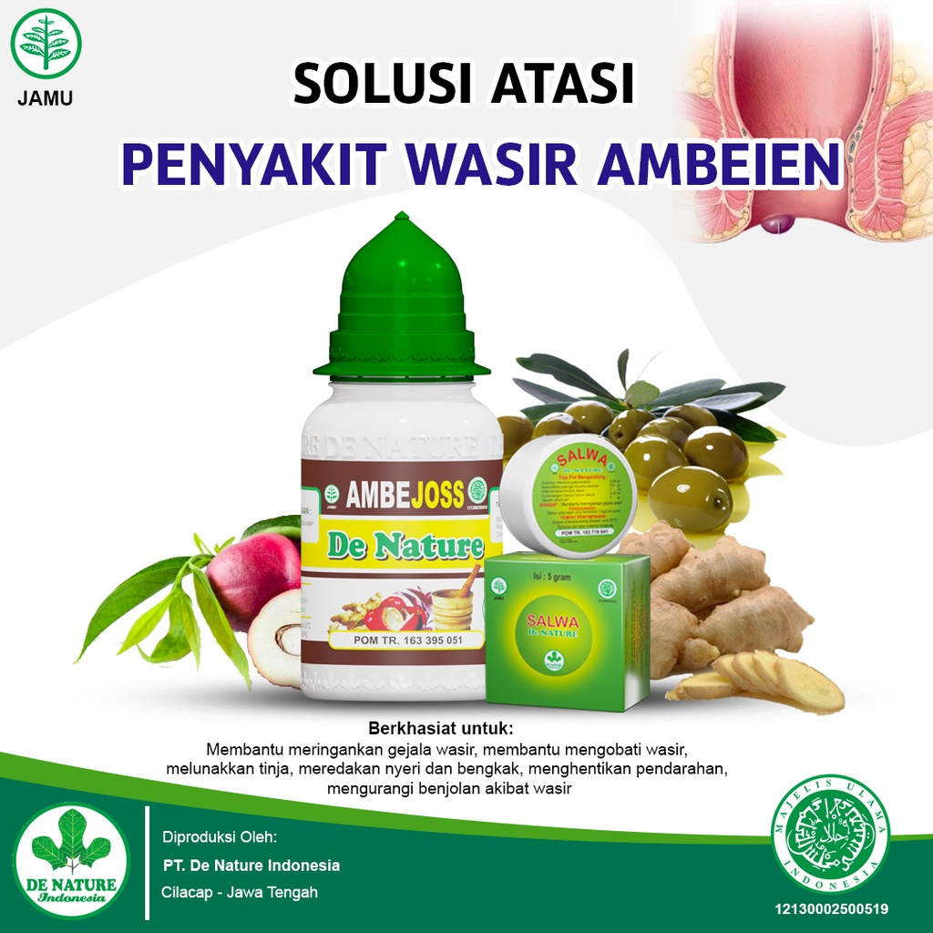 Jual Obat Herbal Ambeien Wasir Alami Bab Berdarah Perih Sakit Denature ...