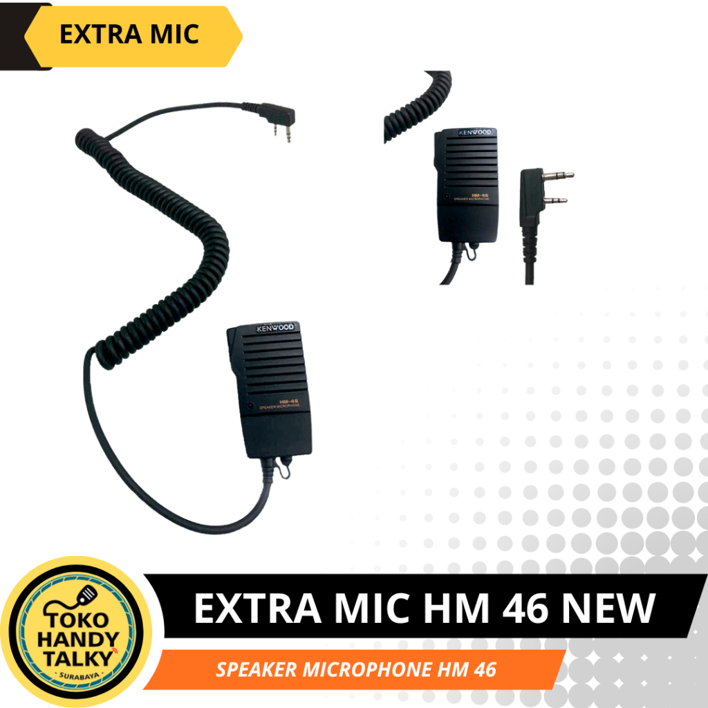 Jual EXTRAMIC HT ICOM KENWOOD HM 46 HM46 | Shopee Indonesia