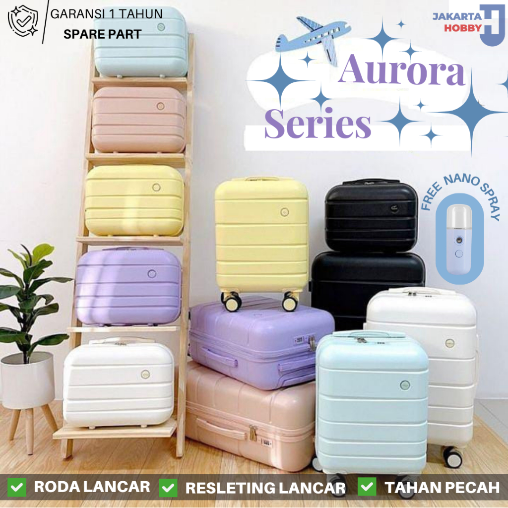 Jual LUXES Koper Pastel Warna Warni Kabin Cabin Bagasi 14 16 20 Inch ...