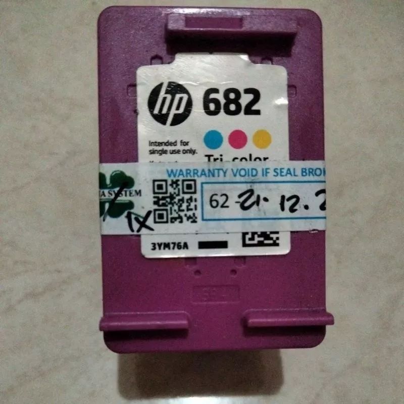 Jual inkjet tinta printer hp 682 tri colour tiga warna tinta deskjet ...