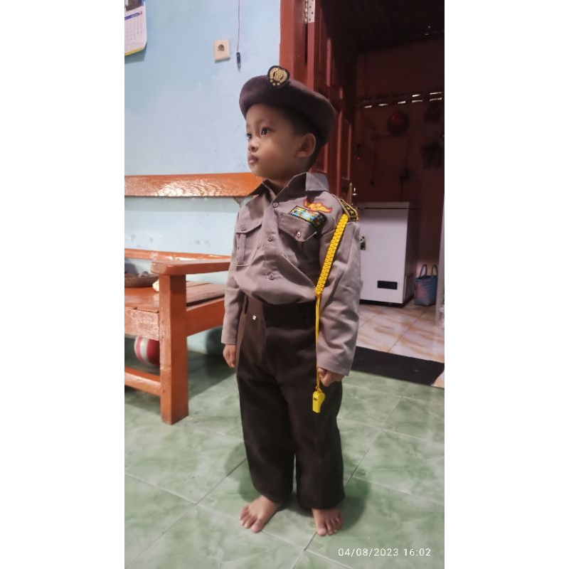 Jual Baju seragam POLISI anak PAUD / TK ready 1 set | Shopee Indonesia