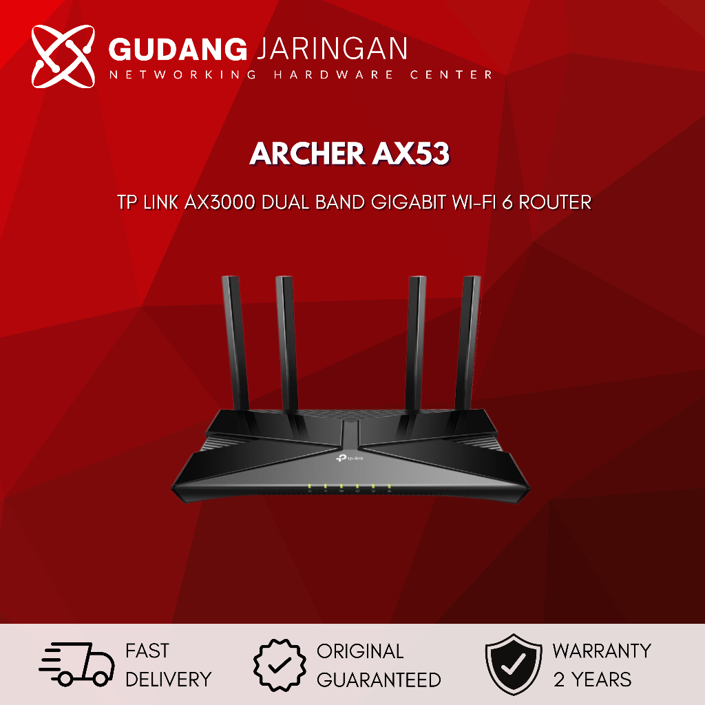 Jual TP-LINK Archer AX53 AX3000 Dual Band Gigabit Wireless WiFi 6 Router | Shopee Indonesia