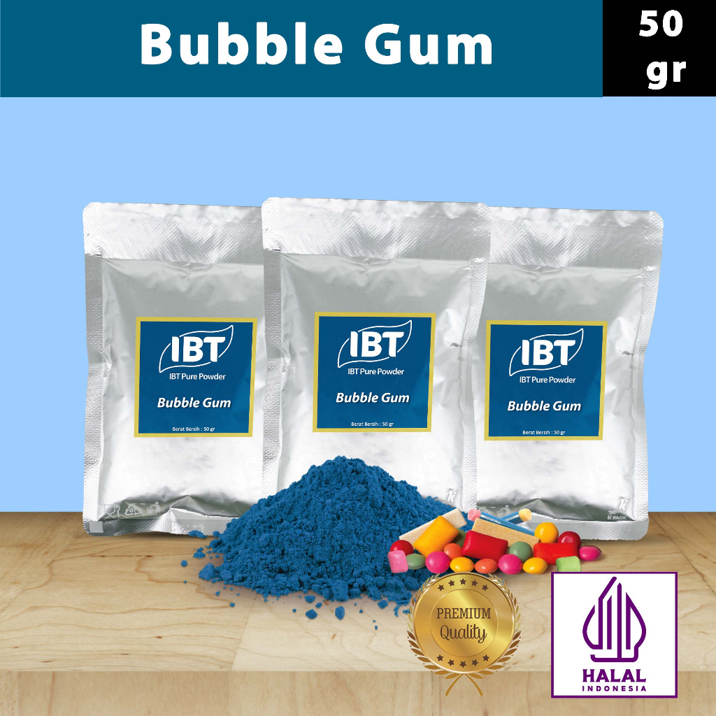 Jual Pure Bubble Gum Powder Essence Murni Bubuk Permen Karet Import ...