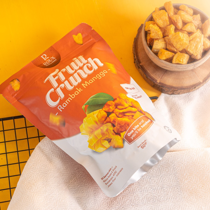 Jual ROUX FRUIT CRUNCH RAMBAK BUAH MANGGA 50g PREMIUM ENAK SEHAT ...