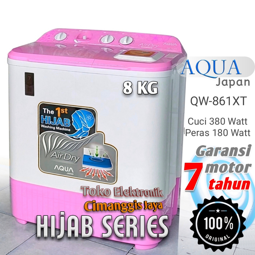 Jual mesin cuci Aqua 2 tabung 7 kg 8 kg 9 kg 10 kg 12 kg | Shopee Indonesia