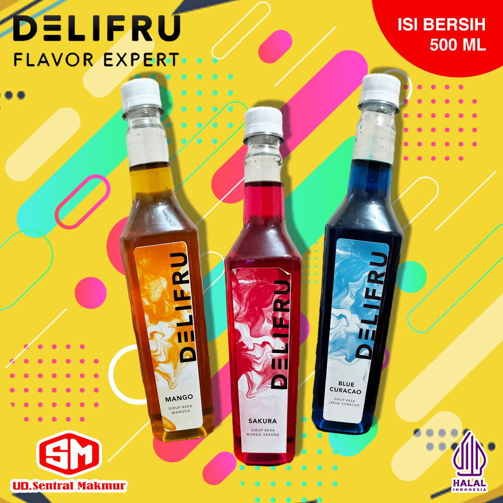 Jual SYRUP ''DELIFRU 500 ML" BANYAK VARIAN RASA | Shopee Indonesia