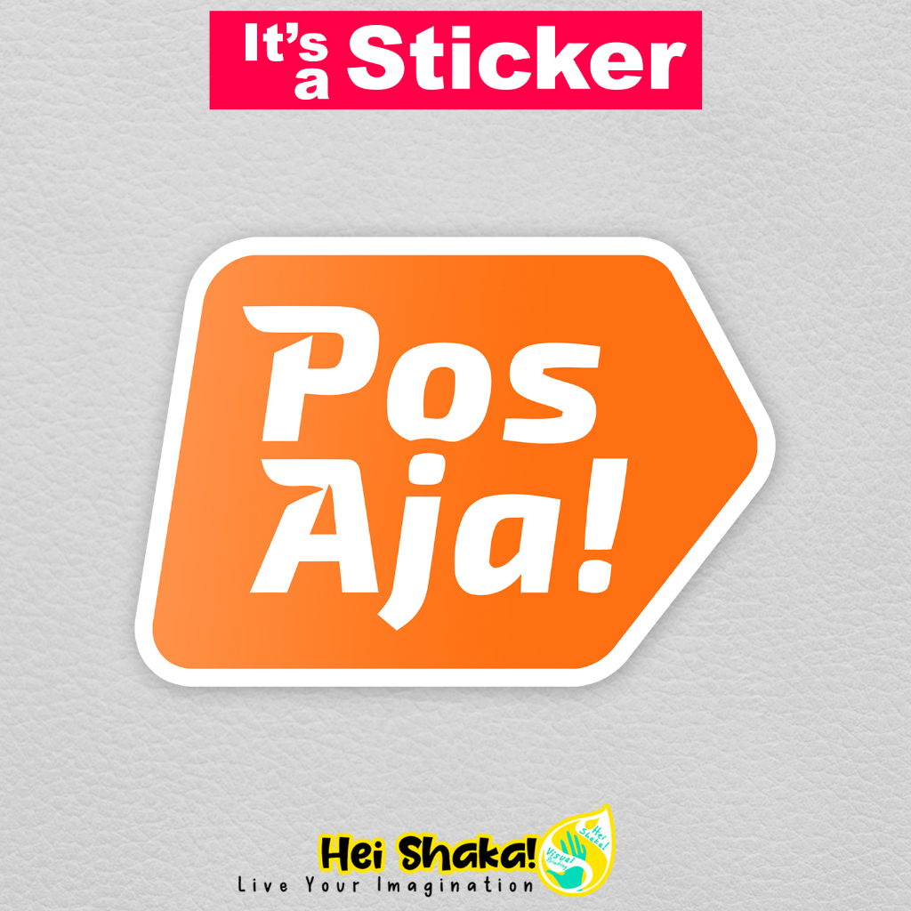 Jual Heishaka Stiker POSAJA Pos AJa Sticker Kantor Pos Vinyl Anti Air ...