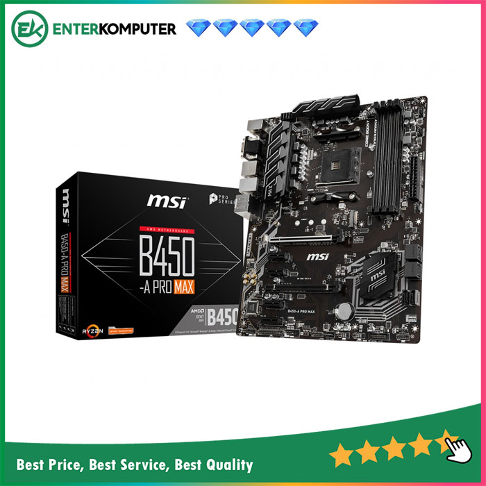 Jual MSI B450-A Pro MAX - AM4 AMD Promontory B450 DDR4 USB3.2 SATA3 ...
