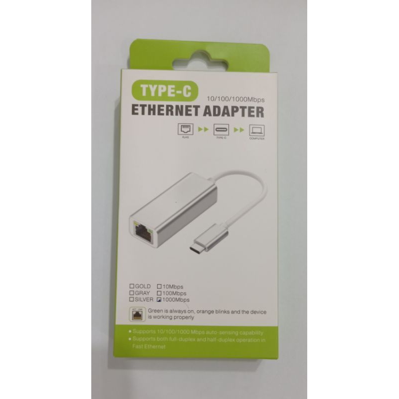 Jual USB TYPE C to LAN ADAPTER | Shopee Indonesia