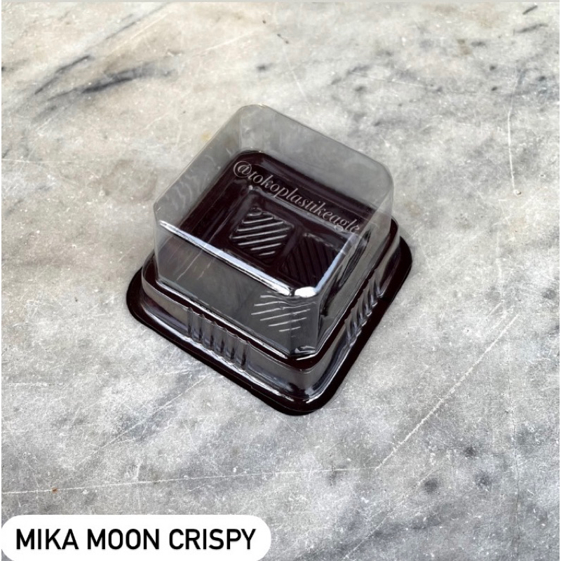 Jual [isi 50pcs] Mika Moon Crispy / Kemasan kue 1 potong / Kotak Cake ...