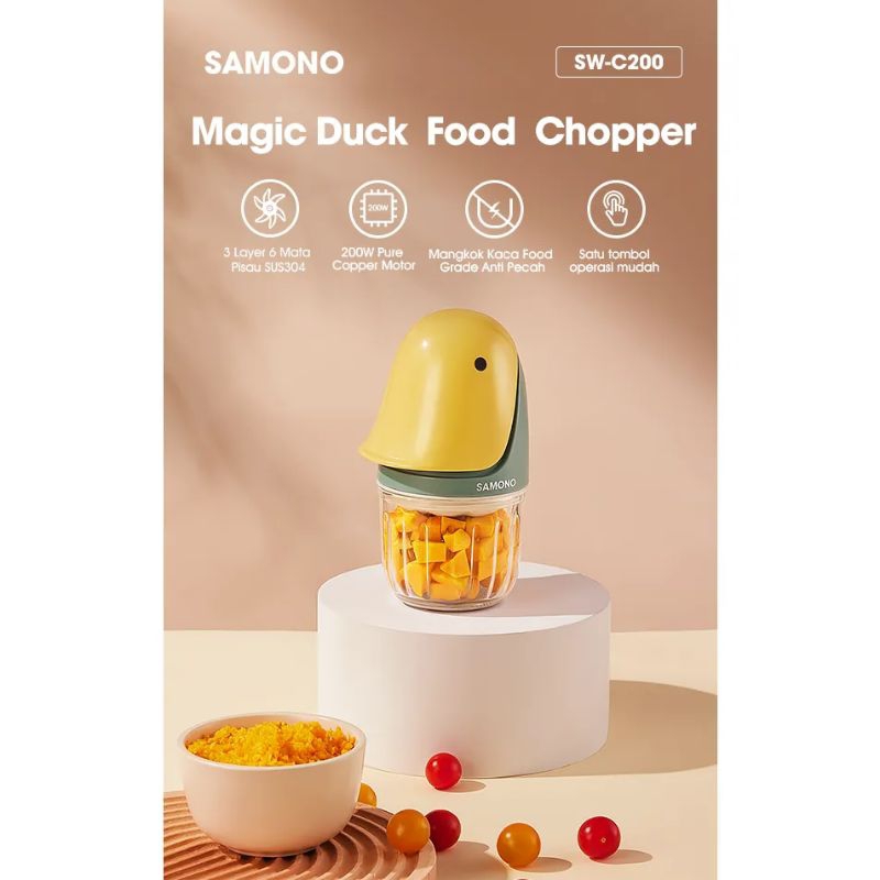 Jual SAMONO SW C-200/ CHOPPER MAGIC DUCK/ PENGHALUS MAKANAN DAN HEMAT ...