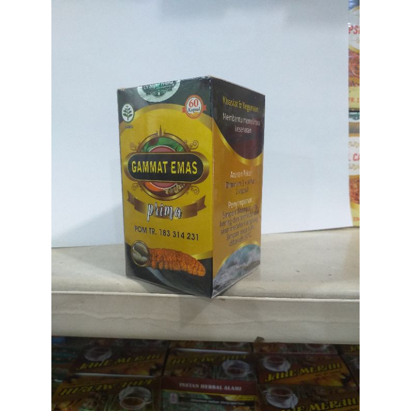 Jual GAMMAT EMAS 60 KAPSUL EKSTRAK GAMAT EMAS PRIMA KAYA COLAGEN ...