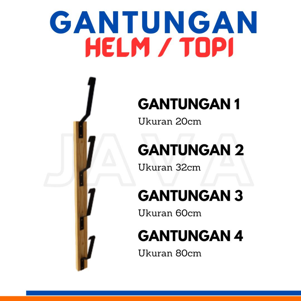 Jual Rak Helm Gantung / Rak Topi / Tempat Penyimpanan Helm dan Topi ...