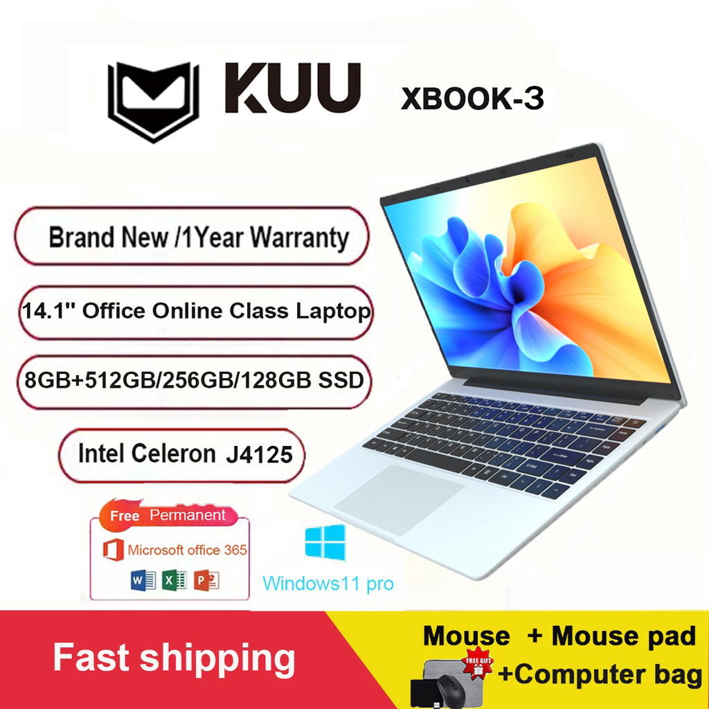 Jual Baru Laptop KUU XBOOK-3 14.1inch 8GB+512GBSSD Intel J4125 Quad ...