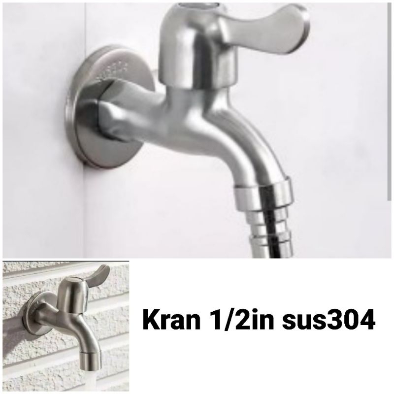 Jual Kran Tembok / Kran Taman Stainless 304 Murah | Shopee Indonesia