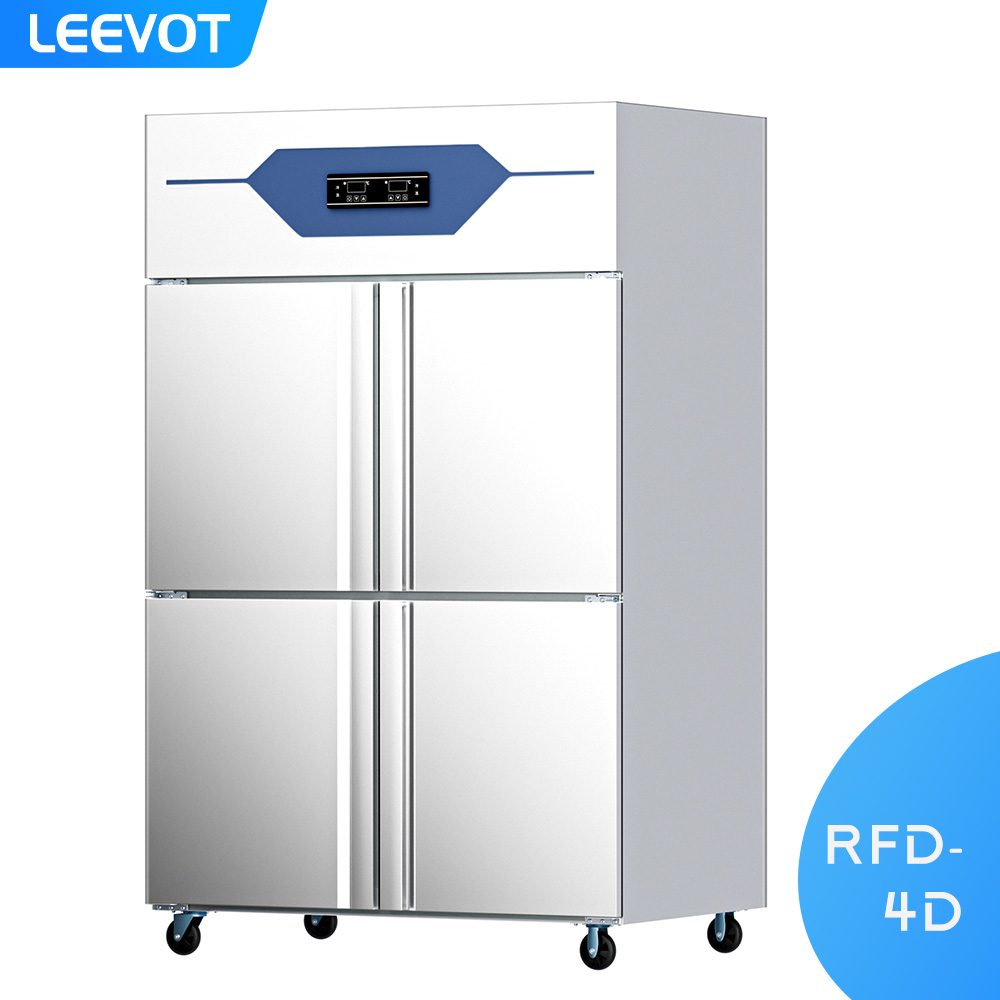 Jual Leevot Mesin Freezer RFD-4D Chiller Combi 4Pintu Upright Freezer ...