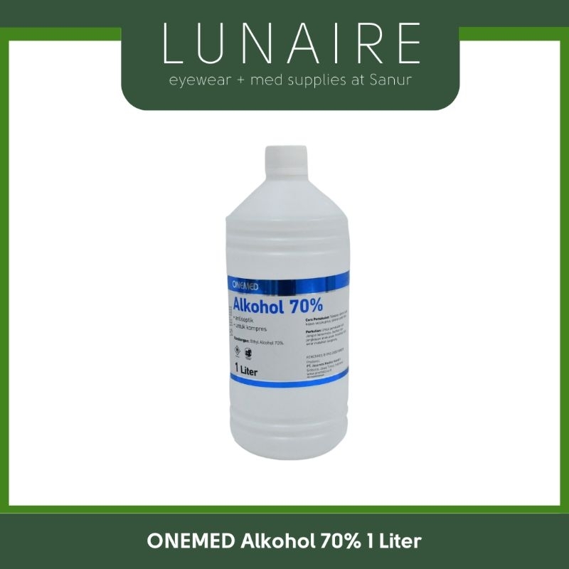 Jual Alkohol 70% 1 Liter ONEMED Alcohol 1 Liter | Shopee Indonesia