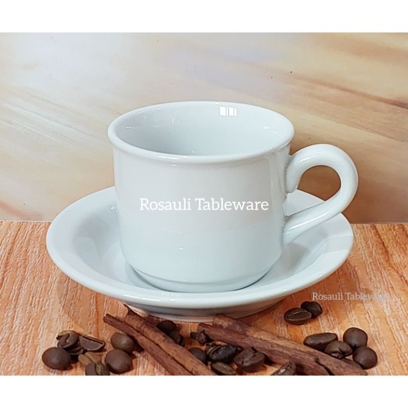 Jual Cangkir Set Keramik 200 ml | Cangkir Kopi | Cangkir Teh | Hotel ...