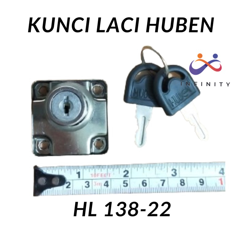 Jual KUNCI LEMARI / KUNCI LACI HUBEN 22mm (HL 138-22) INFJ | Shopee Indonesia
