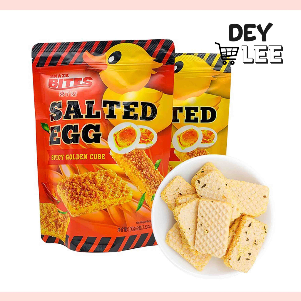 Jual Snazk Bites Wafer Rasa Telur Asin Salted Egg Cemilan Snack ...