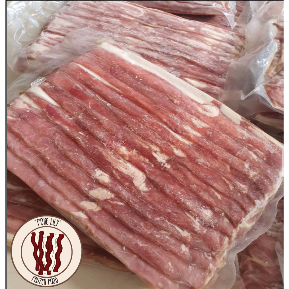 Jual BEST SELLER ! SMOKED PORK BACON PREMIUM 500 gr & 1 kg BACON BABI ...