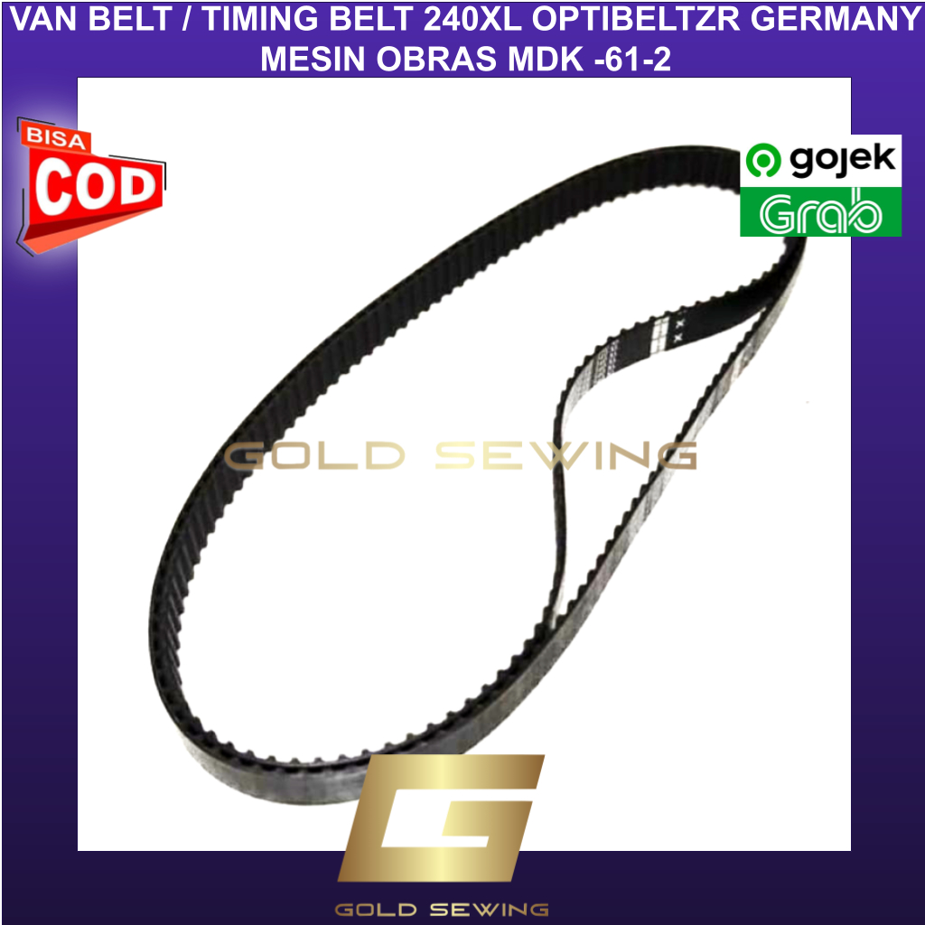 Jual Vanbelt Van Belt Timing Belt MDK 240XL 240 XL MDK-61-2 OptibeltZR ...