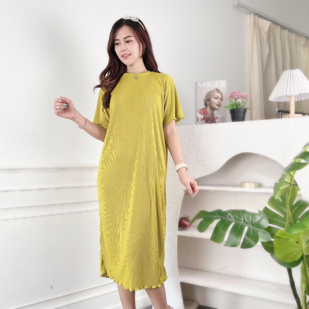 Jual AFI - EC - ⭐️ PREMIUM RIB TEBAL ⭐️ Daster Martha Mini Dress Wanita ...