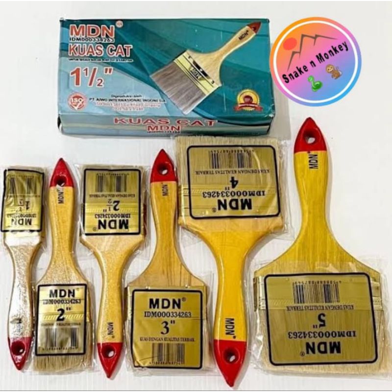 Jual Kuas Cat Besi Tembok 3" Merk MDN (Harga Perbiji) | Shopee Indonesia