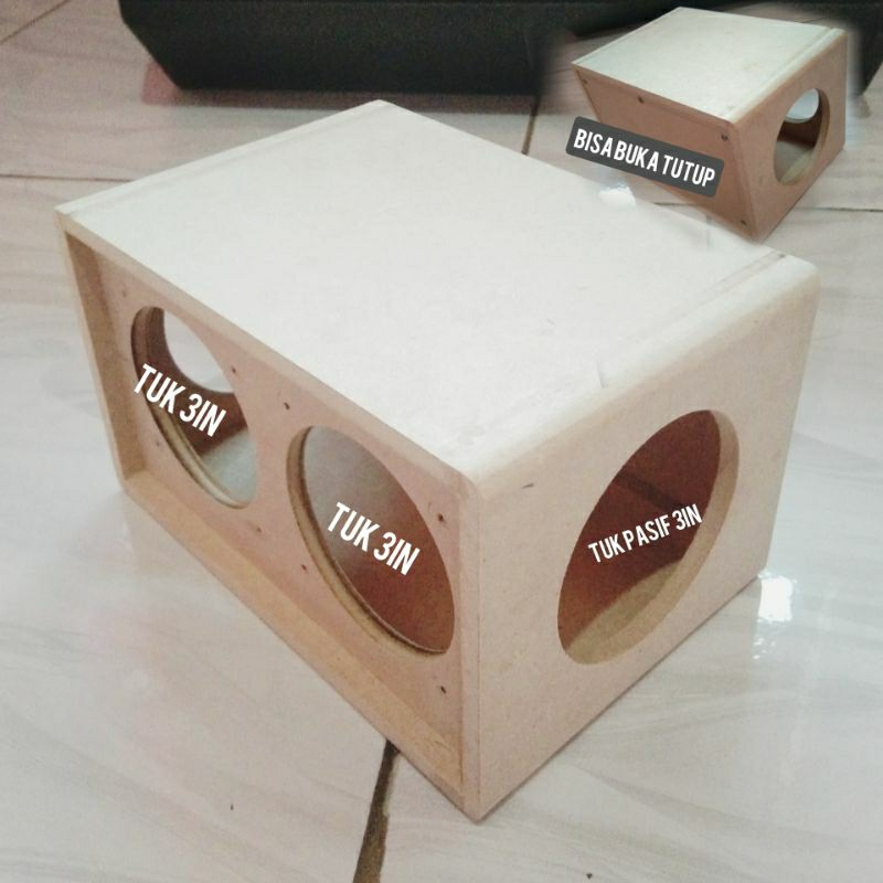 Jual box speaker 2inx2 plus lubang pasif 2inx2 bisa buka tutup | Shopee ...
