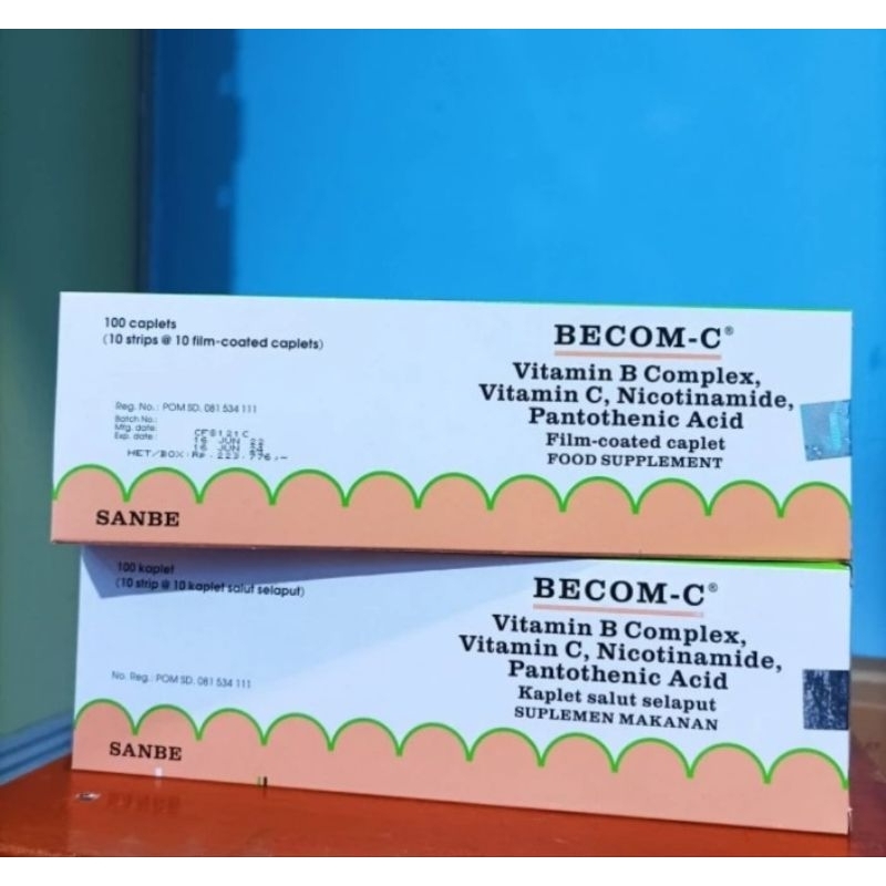 Jual Becom C Box isi 100 Kaplet Multivitamin | Shopee Indonesia