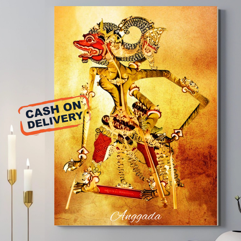 Jual Poster Wayang Kulit Anggada Untuk Hiasan Dinding Atau Ruang Tamu ...