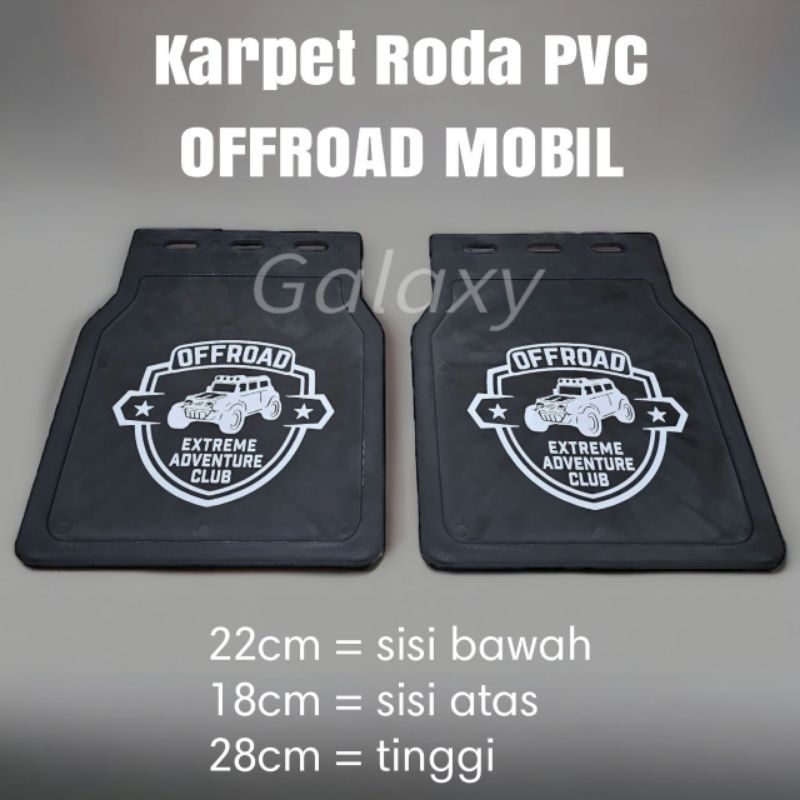 Jual Karpet Kepet Roda Karet / PVC - Embel Roda Penahan Lumpur - Harga ...