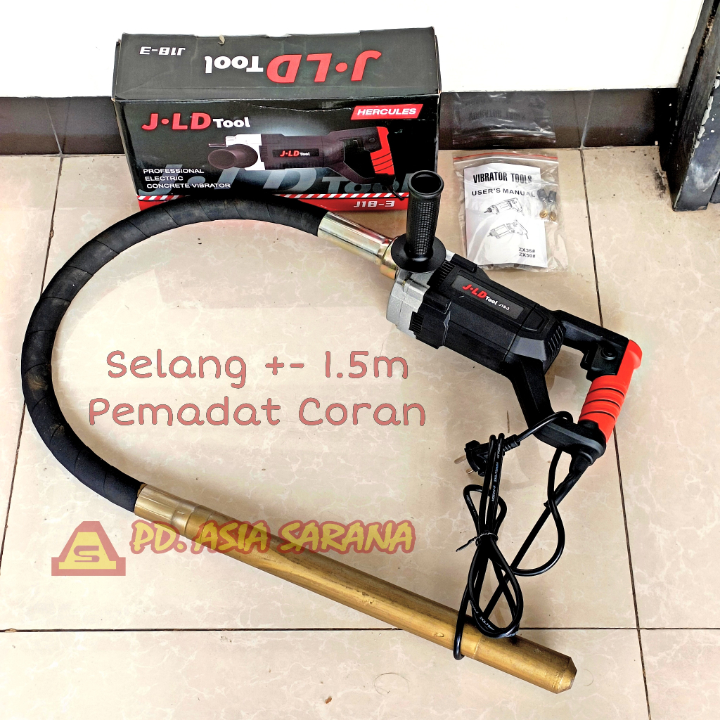 Jual Mesin Bor Vibrator Pemadat Cor Semen Set JLD J18-3 Concrete Beton 7012 | Shopee Indonesia