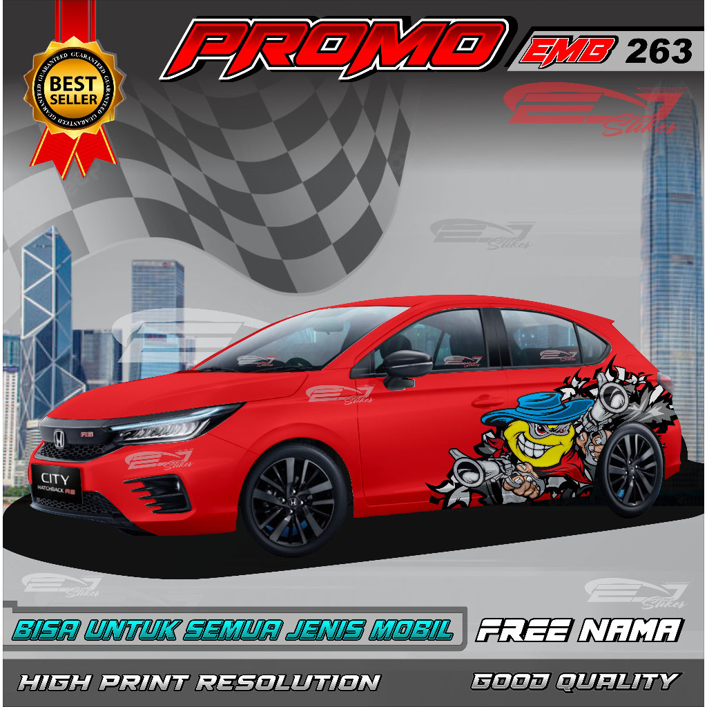 Jual VARIASI STIKER MOBIL AVANZA, INNOVA TERBARU, VELOZ-DECAL MOBIL SUV ...