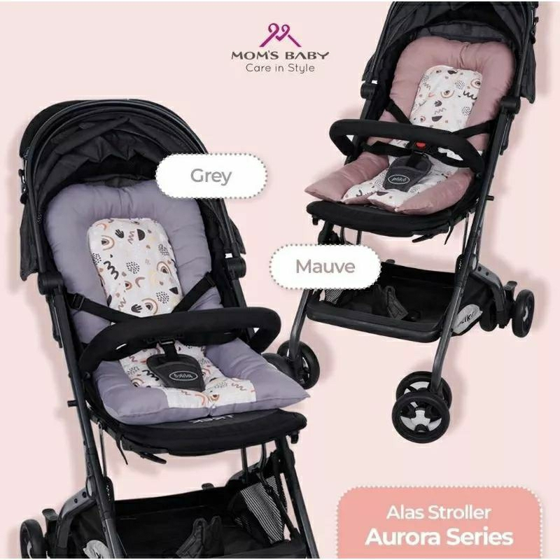 Jual Mom's Baby Alas Stroller Bayi + Bantal Penyangga Dot Aurora Series ...