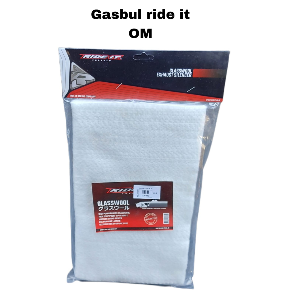 Jual GASBUL GLASSWOOL PUTIH ANTI BAKAR RIDE IT | Shopee Indonesia