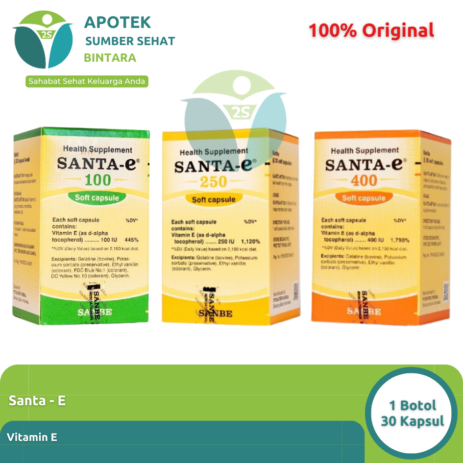 Jual Santa E Vitamin E 30 Kapsul | Shopee Indonesia