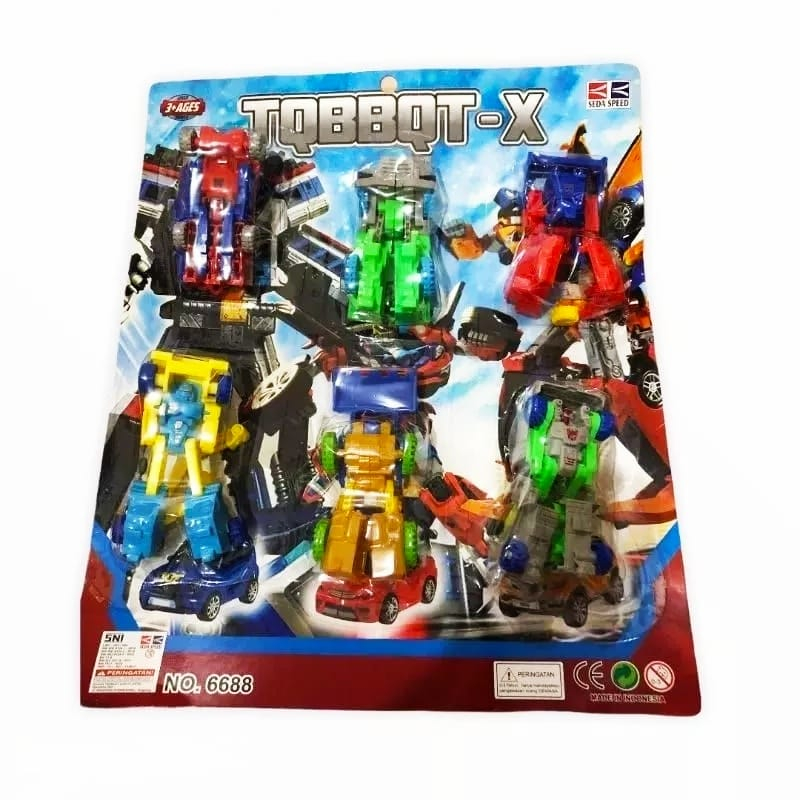 Jual ( JI ) Mainan Anak Robot Transformation / Mianan Robot TOBOT X isi ...