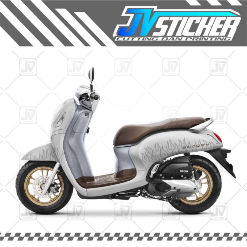Jual stiker api honda scoopy new cutting sticker motor | Shopee Indonesia