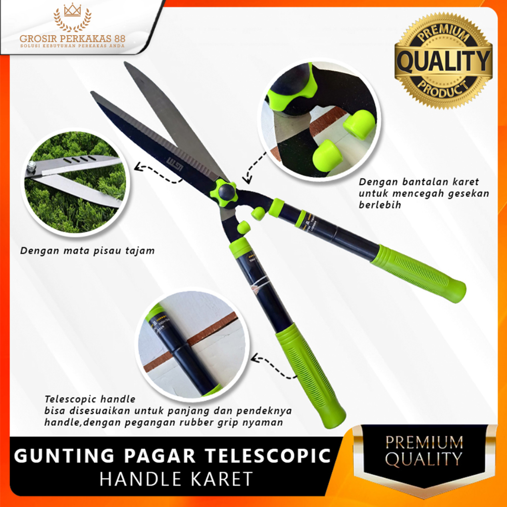 Jual Gunting Taman Teleskopik Rumput Besar IGM Tajam Pemotong Ranting ...