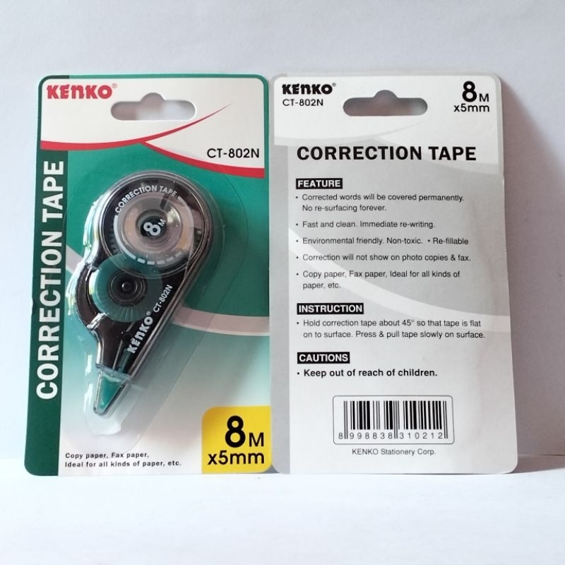 Jual 1PCS TIPEX KENKO 8M /TipeX kertas CORRECTION TAPE | Shopee Indonesia