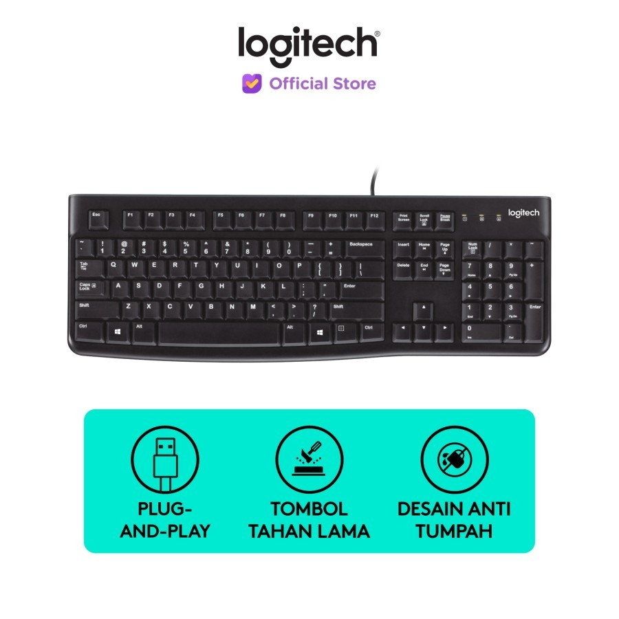 Jual Logitech Keyboard K120 Original | Shopee Indonesia